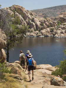 Prescott AZ Watson Lake Hiking Loop: Granite Dells, Coves & Waterfall