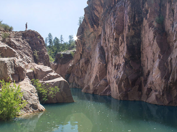 Water Wheel Hiking Trail to Ellison Falls Swim Hole, Payson, AZ