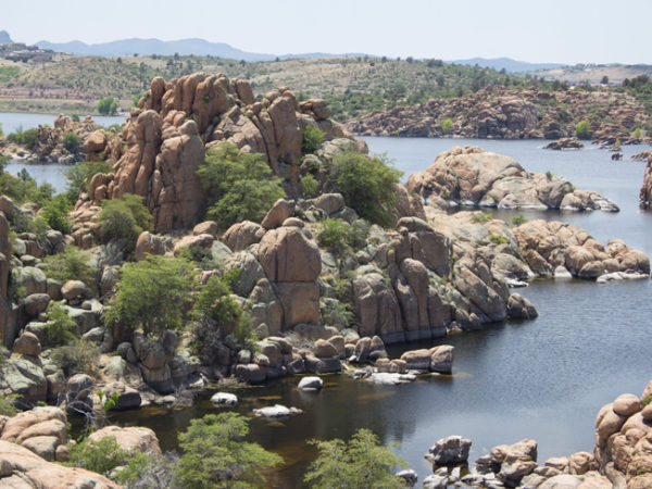 Prescott AZ Watson Lake Hiking Loop: Granite Dells, Coves & Waterfall