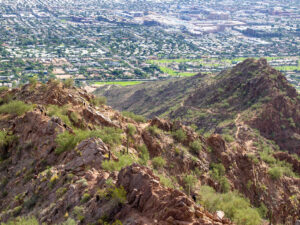 Hike to Phoenix's Camelback Mountain summit on the Cholla Trail