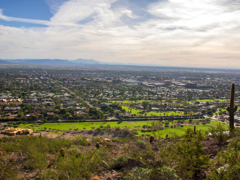 Hike to Phoenix's Camelback Mountain summit on the Cholla Trail