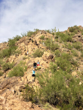 Hike to Phoenix's Camelback Mountain summit on the Cholla Trail
